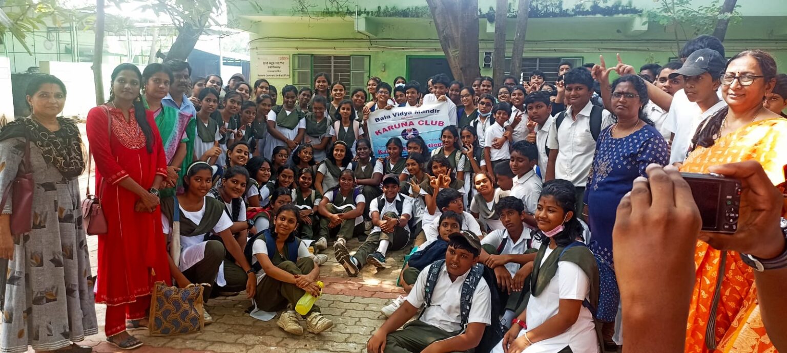 Bala vidya mandir school visited Sevalaya’s Kasuva centre – Sevalaya