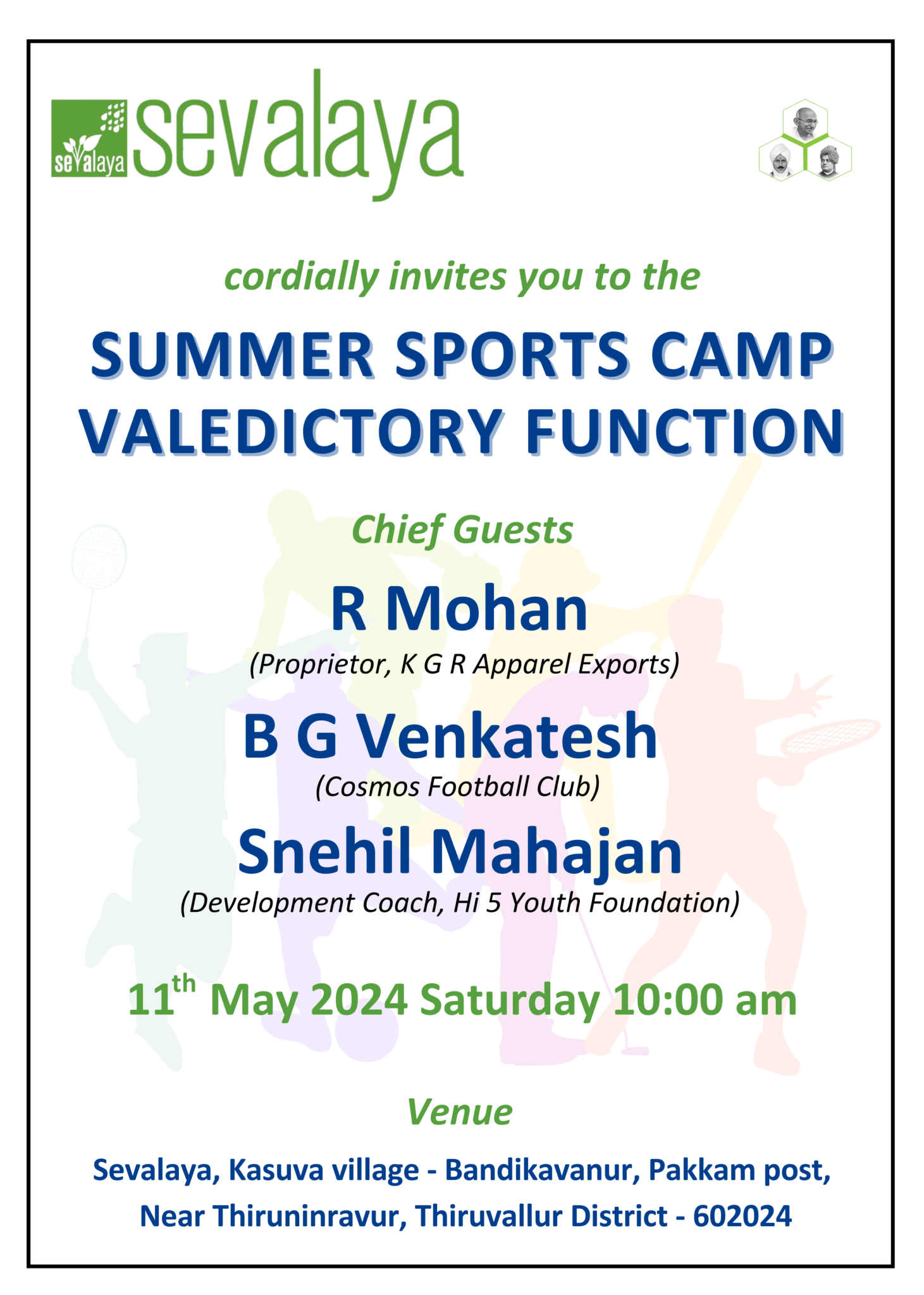 Summer Camp Valedictory Function – Sevalaya