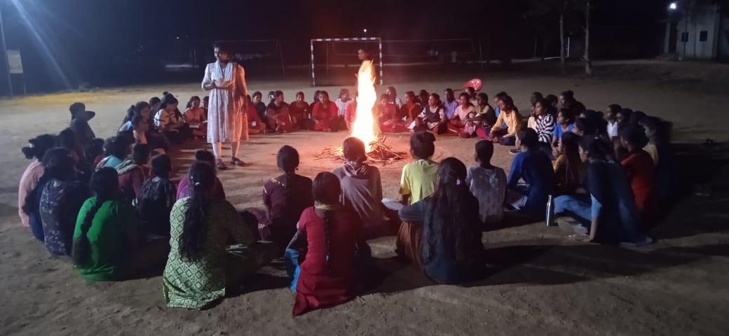 60 students and USF Krishnakumari, Assistant Manager from Udayan Care ...